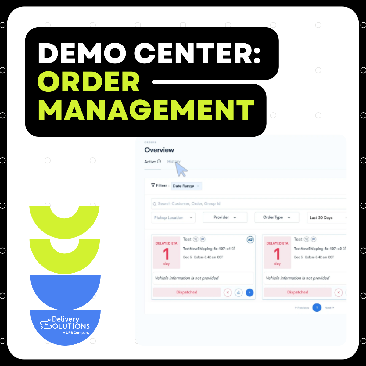 Demo Center: Order Dashboards